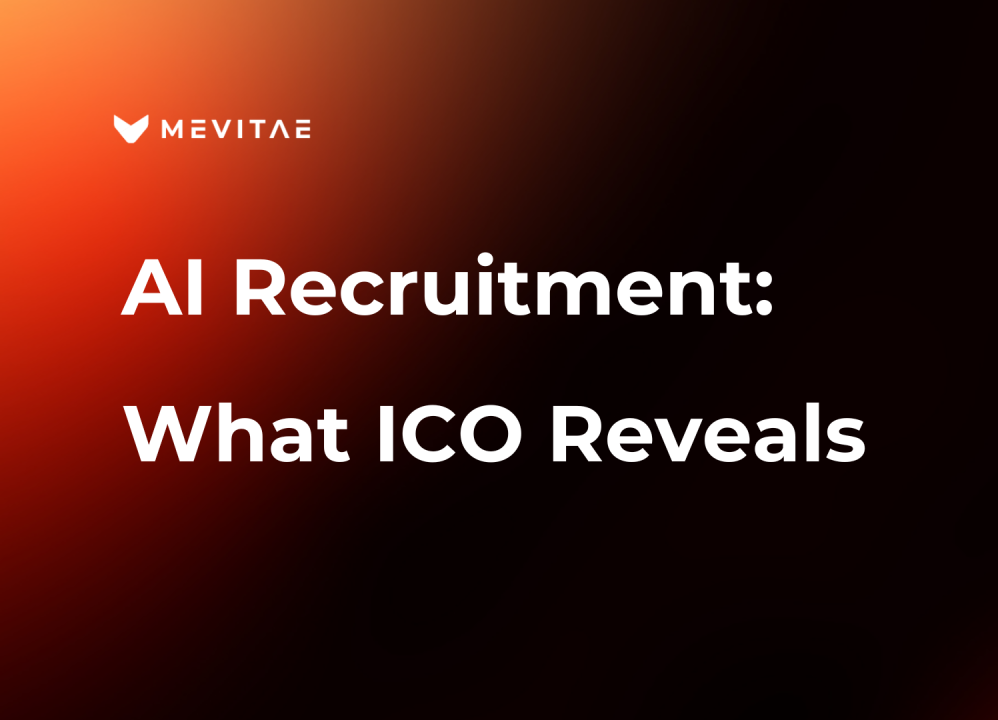 AI Recruitment: What ICO Reveals | MeVitae Blog